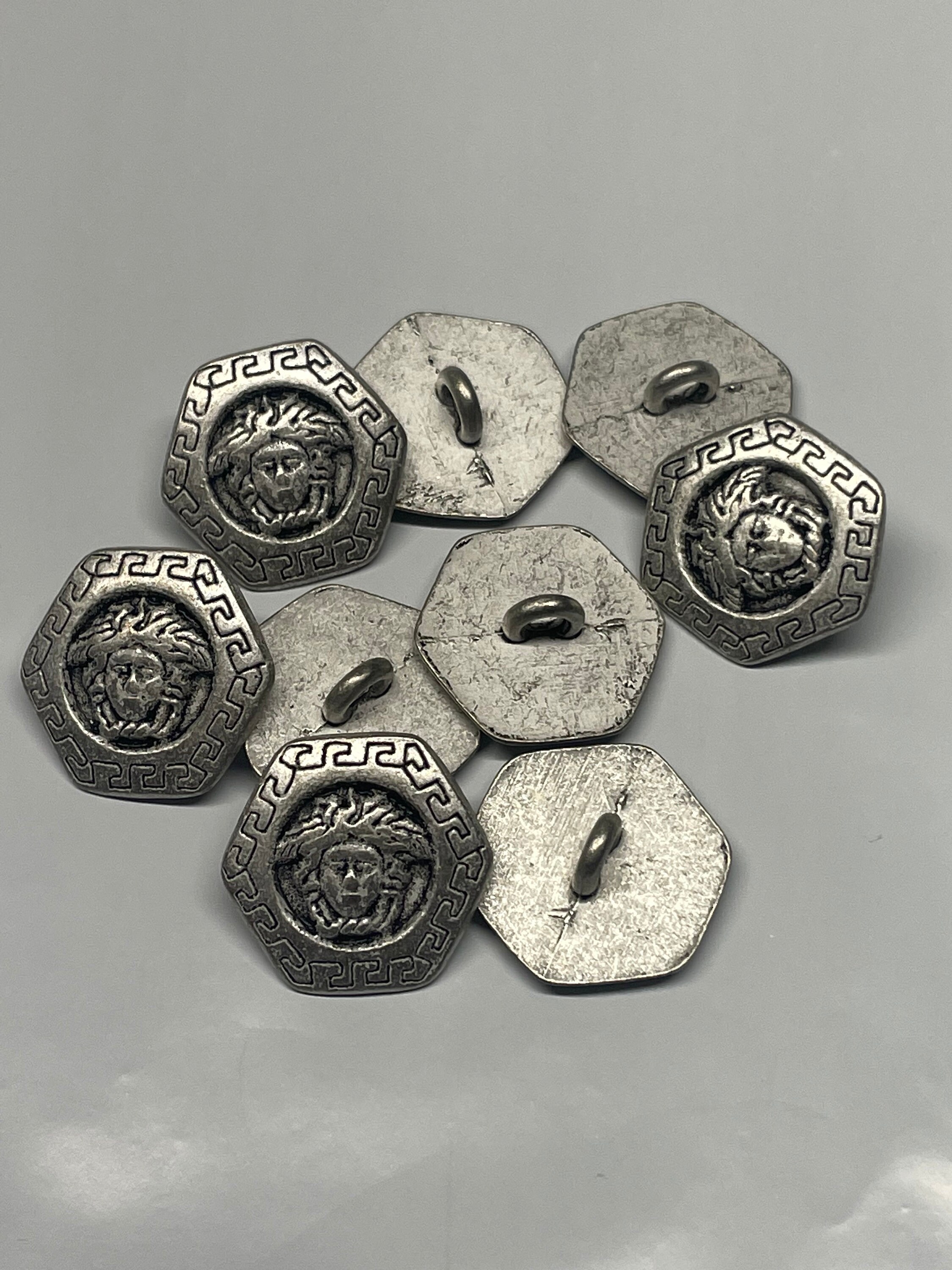 Medusa Head Hexagon Button (5) - Etsy