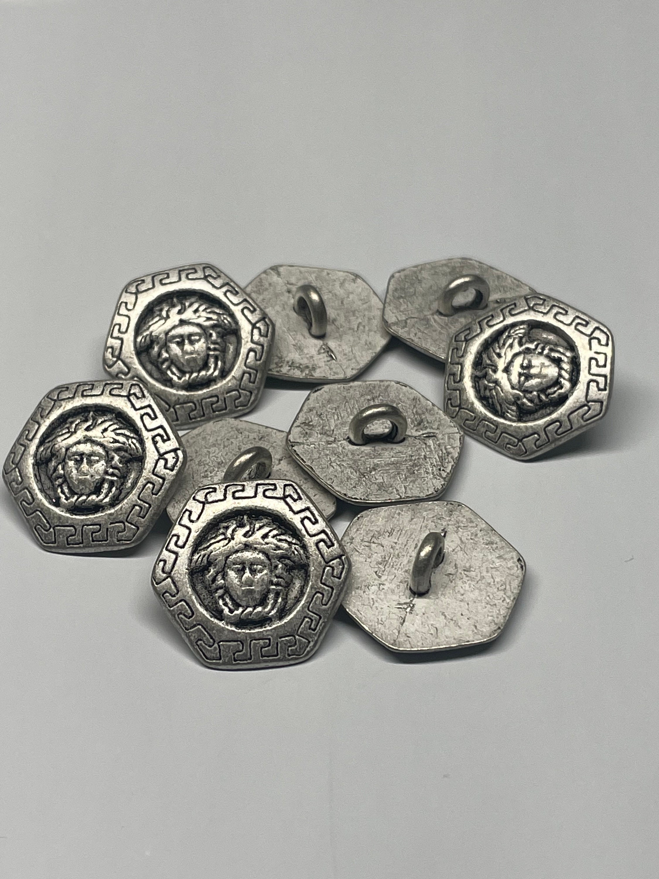 Medusa Head Hexagon Button (5) - Etsy