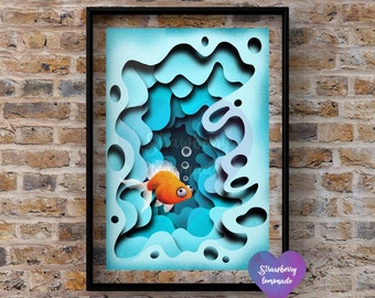 3d Fish Art - Etsy