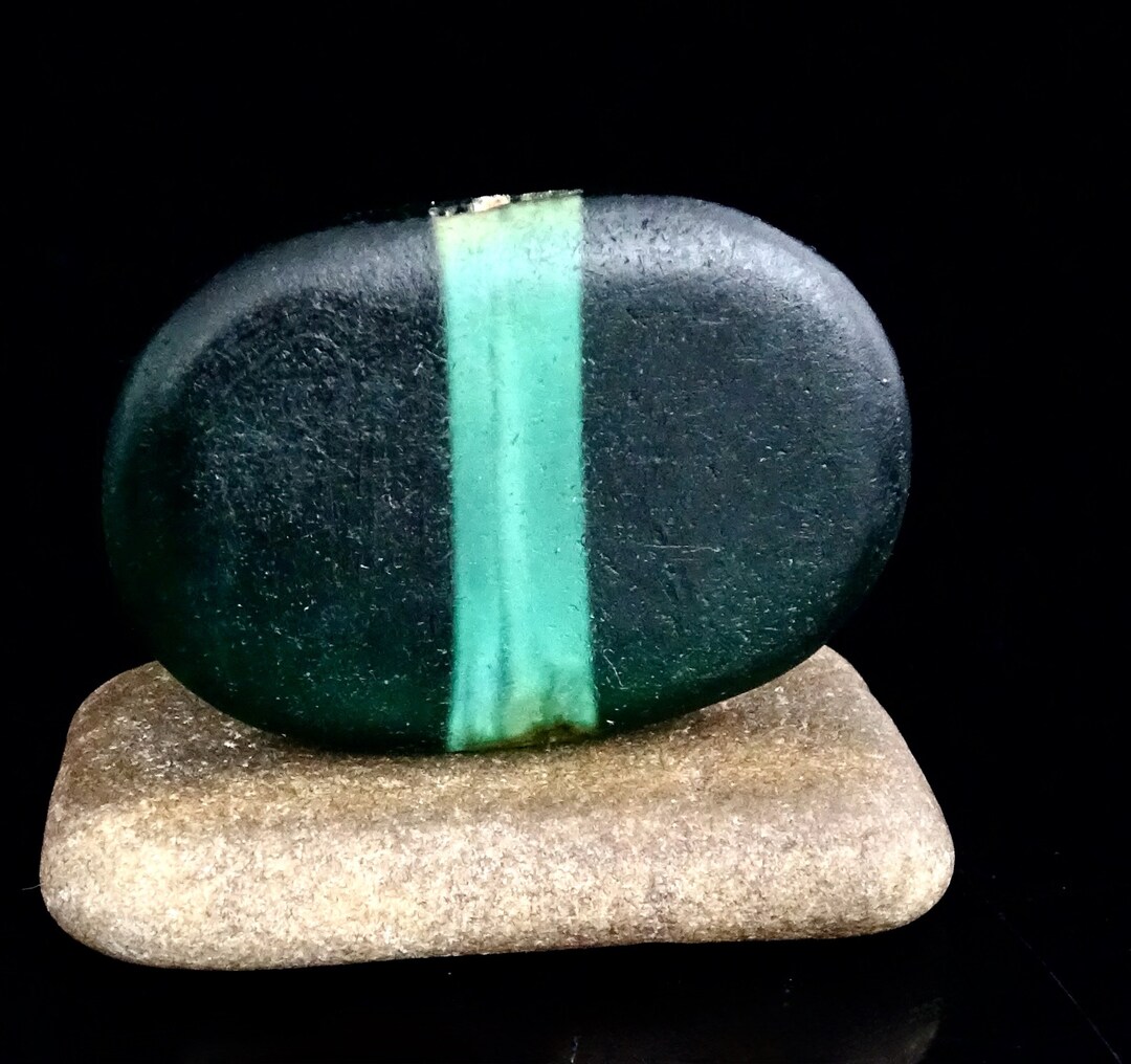 Large Flat Ovoid Bead From a Court Necklace chaozhu of the Qing Dynasty ...