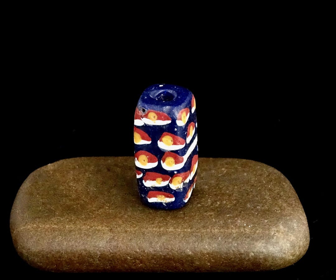 Old Venetian Square Blue Eye Bead: V 962 - Etsy