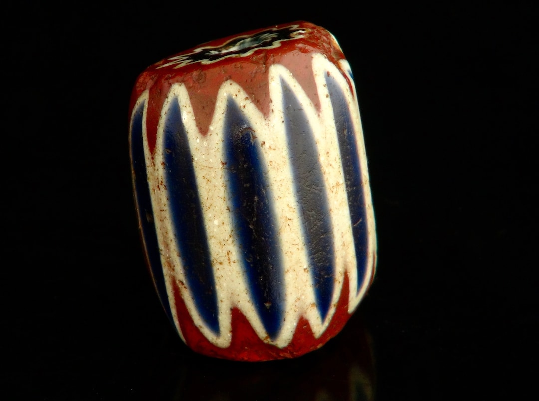 Old Venetian 7 Layer Chevron Bead: V 509 - Etsy