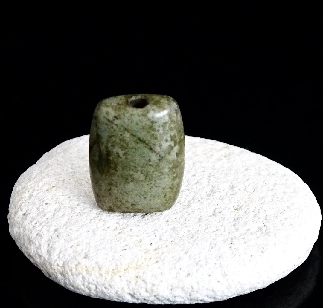 Rare Calcified Square Turquoise Stone Bead, Tang Dynasty (609-908 A.D ...