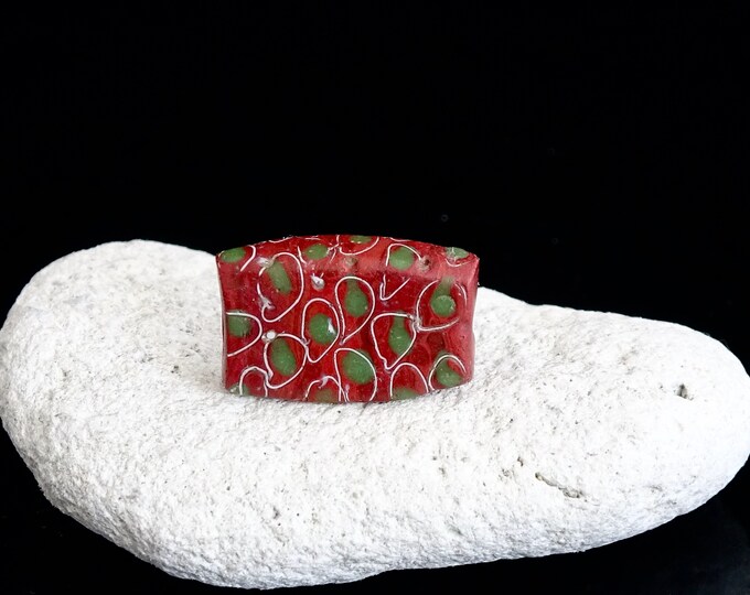 Old Venetian Tabular Red Eye Bead: V 497 - Etsy