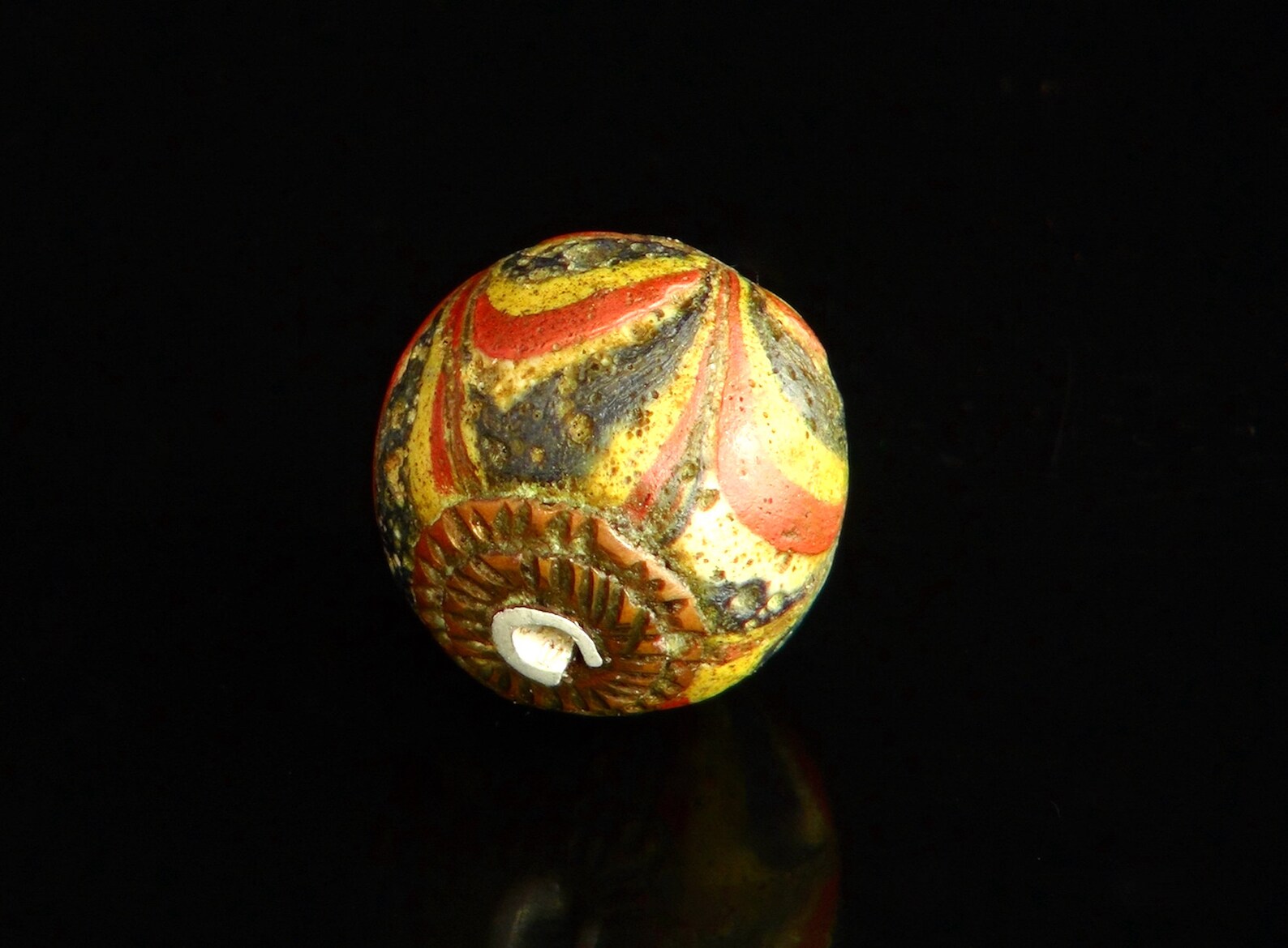 Rare Ancient Indonesian Palangi (rainbow) Jatim (400 BC-1000 AD) Bead ...