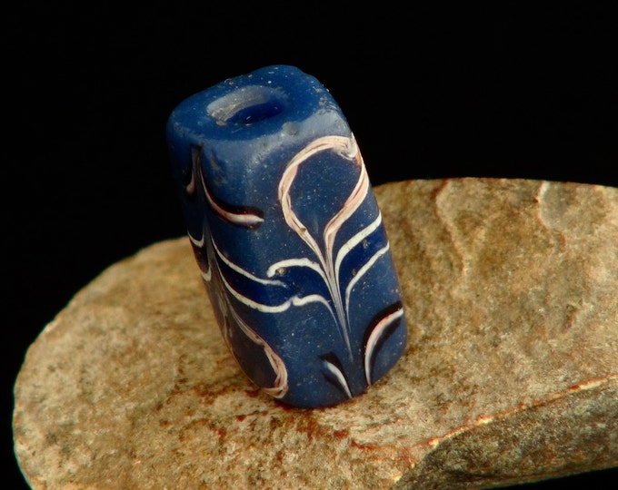 Old Venetian Floral Square Blue Bead: V 740 - Etsy