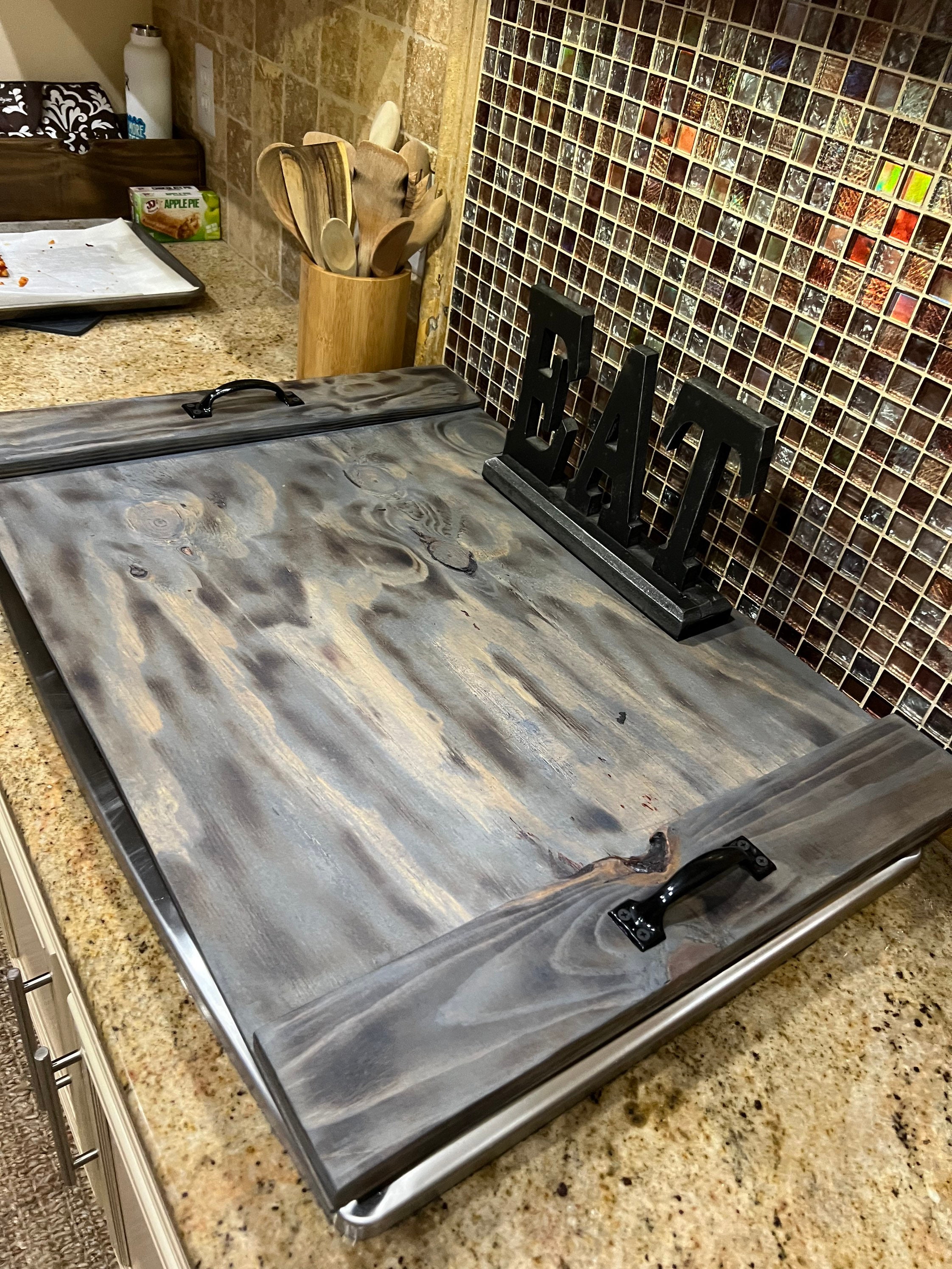 Rustic Gray Noodle Stove Top Cover Tray Boards 22x 30 Standard Size - Etsy
