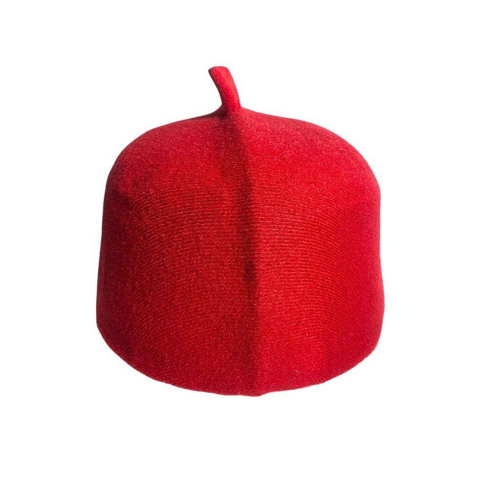 Red Igbo Cap for Men, Igbo Traditional Chieftaincy Red Cap for Groom's ...