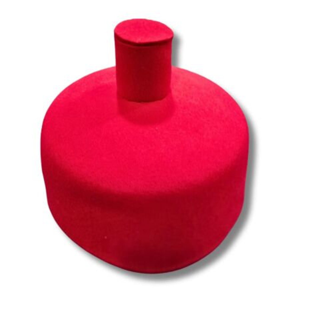 Original Red Wool Traditional Oba Cap Benin Royal Cultural - Etsy