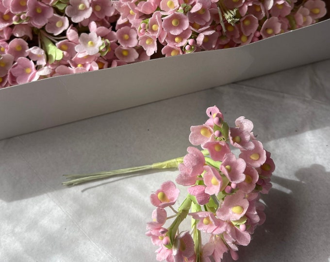 Vintage NOS Millinery Forget-me-not Flower Bunch - LIGHT PINK - Etsy