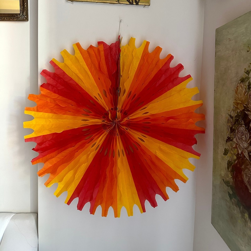 Tissue Paper Fan - Etsy