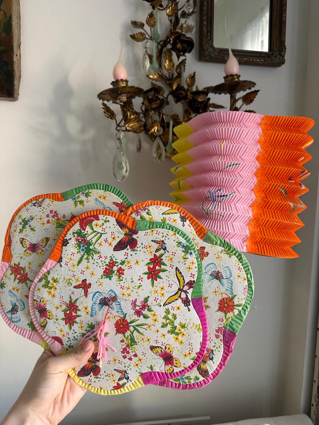 ONE (1) Vintage Paper Lantern - Vintage 1960s Party Lantern, Vintage ...