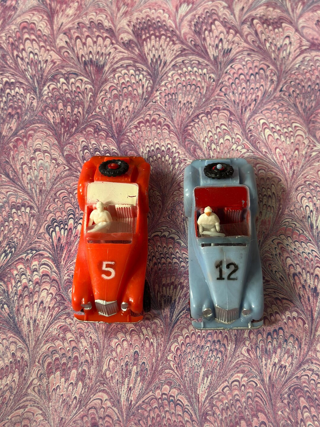 PAIR (2) MINI Vintage Plastic Toy Car Figures - Hong Kong - Etsy
