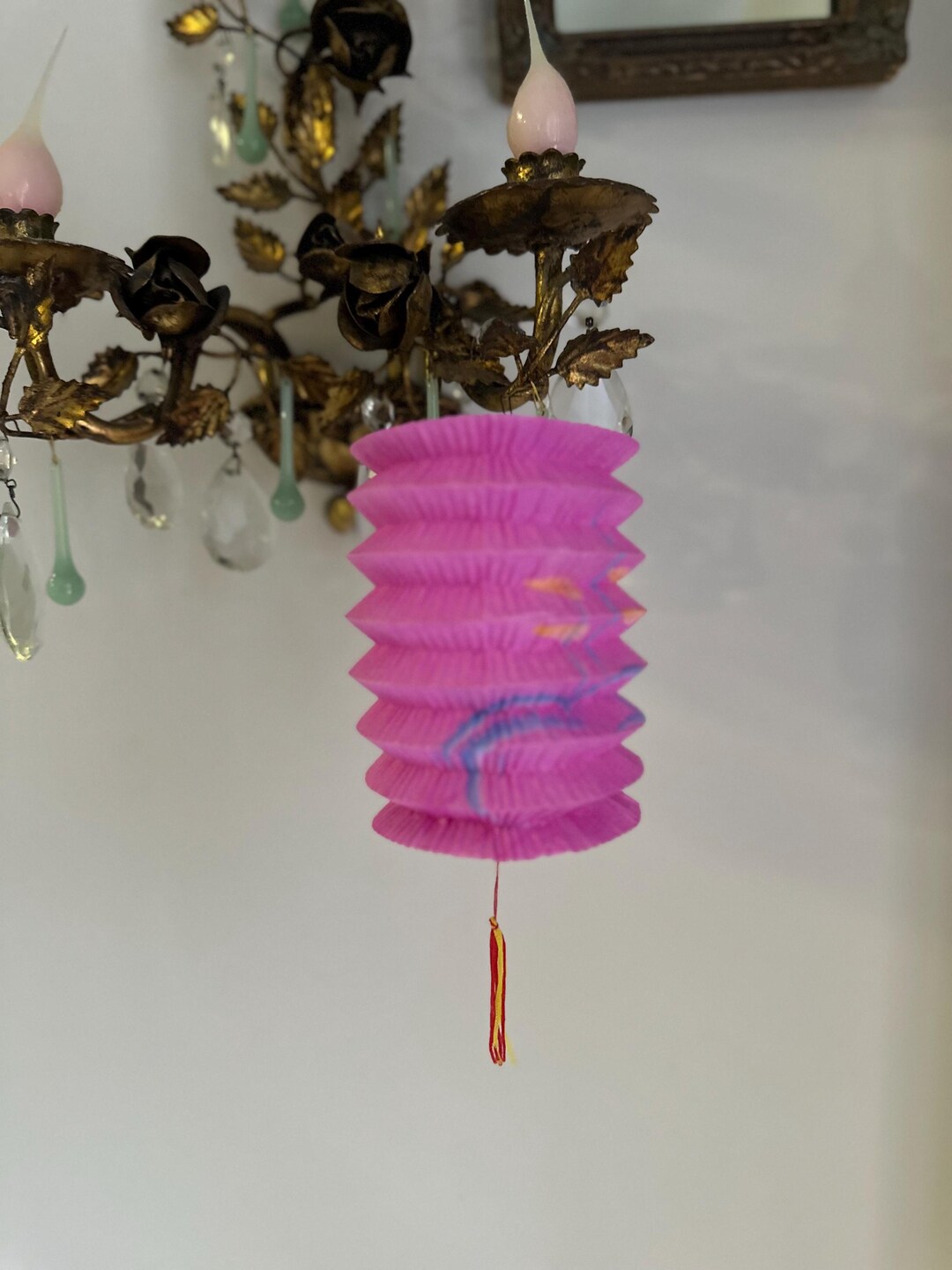 MINI Vintage Paper Lantern Vintage 1960s Party Lantern - Etsy