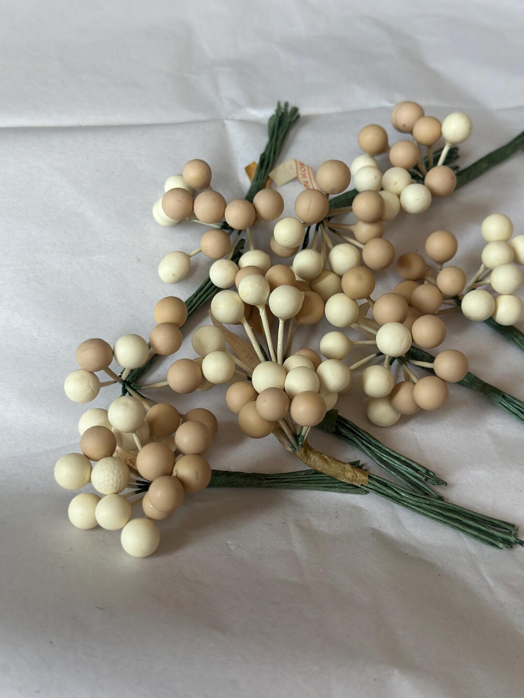 PAIR 2 Bunch of Vintage Berry Millinery Fruit Ties KOREA - Etsy