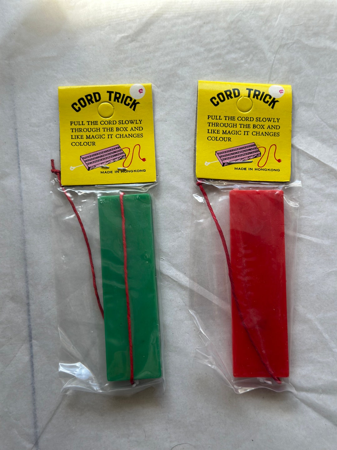 PAIR (2) Vintage Gag Joke Cord Trick, Party Favors - HONG KONG - Etsy