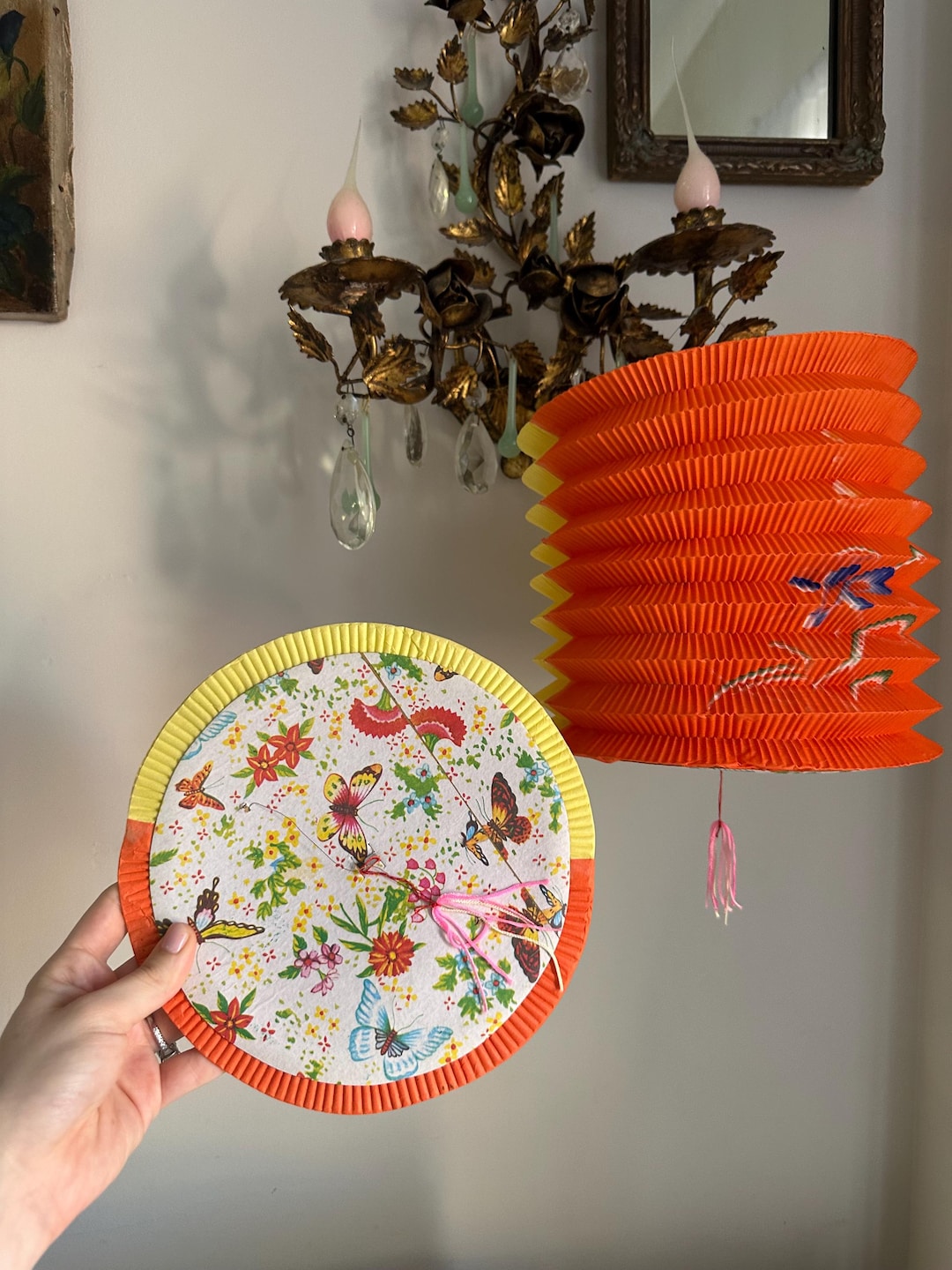 ONE (1) Vintage Paper Lantern - Vintage 1960s Party Lantern, Vintage ...