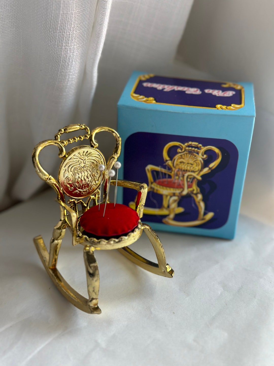 ONE (!) Vintage Chair Pin Cushion - New Old Stock, HONG KONG - Etsy