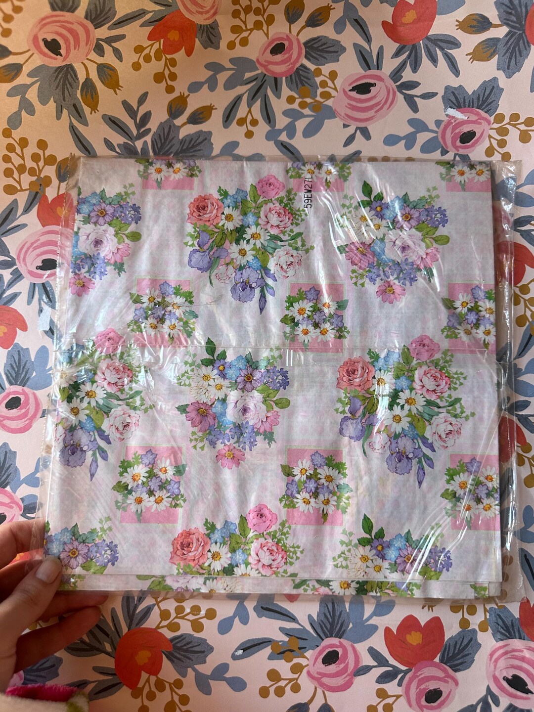 Vintage Floral Gift Wrap Sheets - Etsy