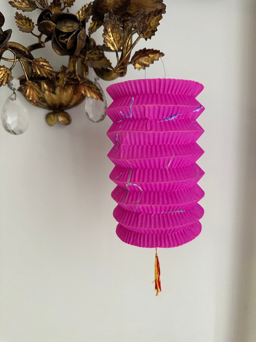 MINI Vintage Paper Lantern - Vintage 1960s Party Lantern - Etsy