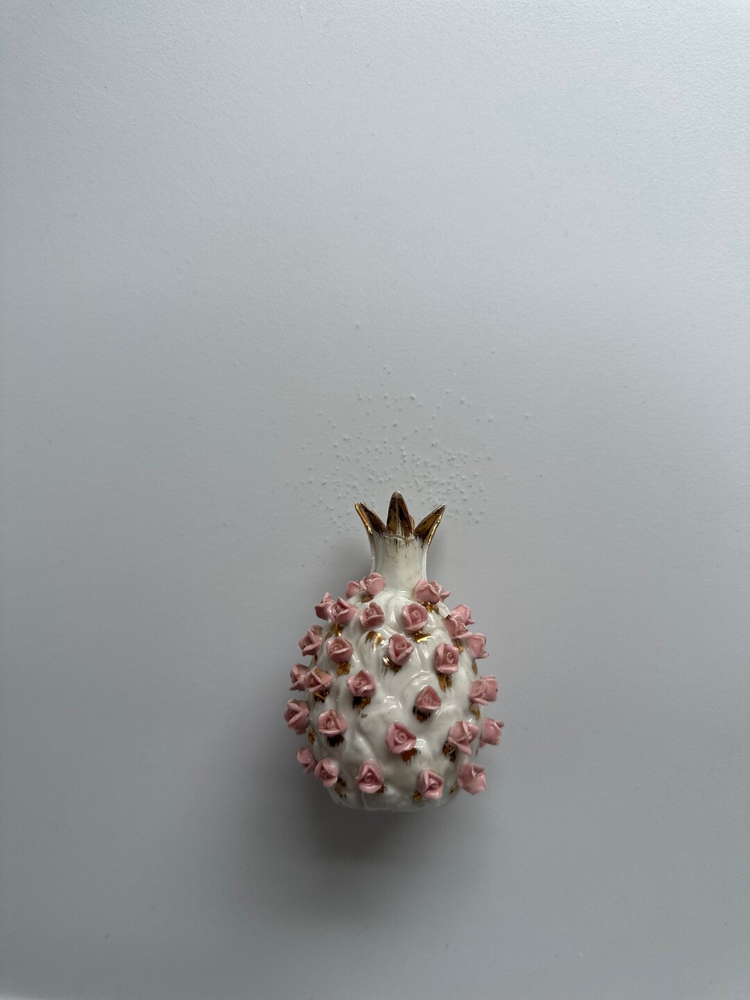 Lefton China Pineapple Rose MINI Bud Salt or Pepper Shaker - Pink ...