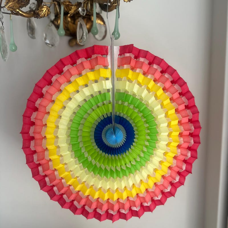 Tissue Paper Fan - Etsy