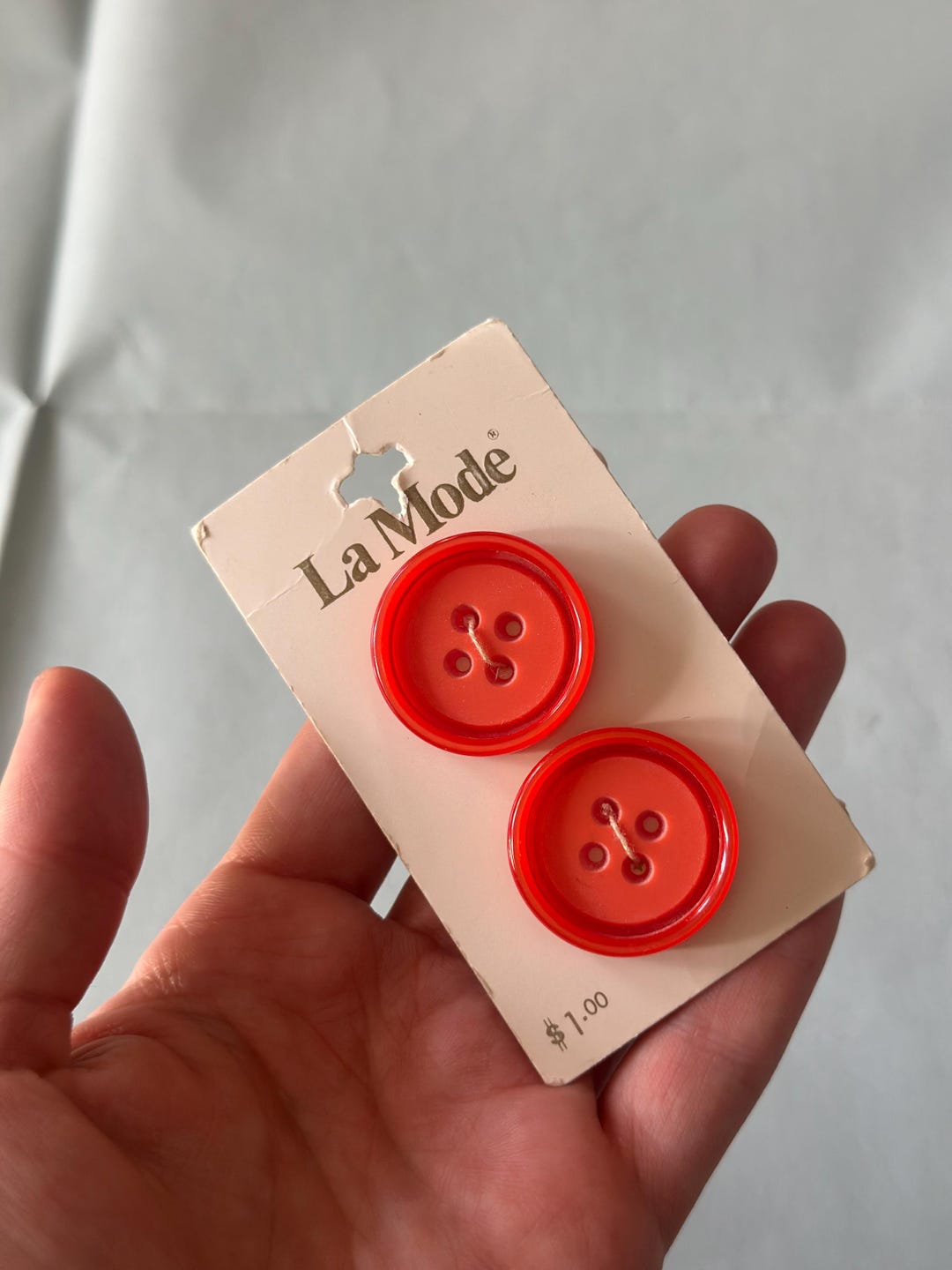 Vintage Buttons Japan, Red, Orange, La Mode - Etsy