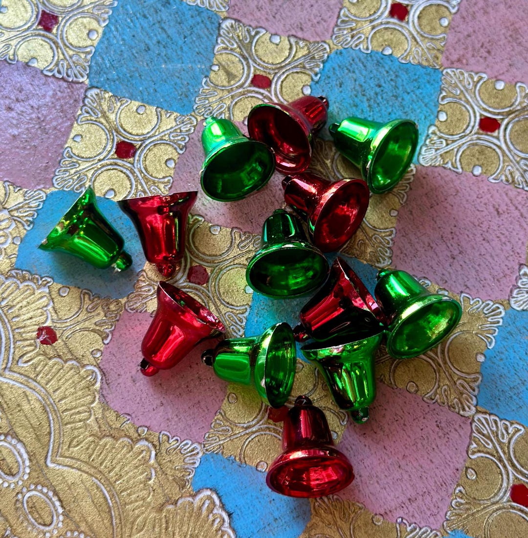 BUNCH of Vintage Mini Plastic Christmas Bells - Etsy
