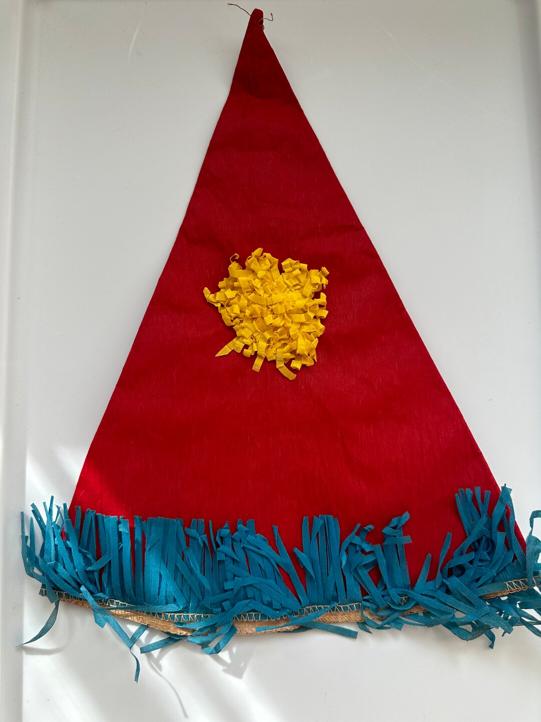 Vintage Crepe Paper Birthday Party Fringe Hat - Multicolored, 1950s - Etsy