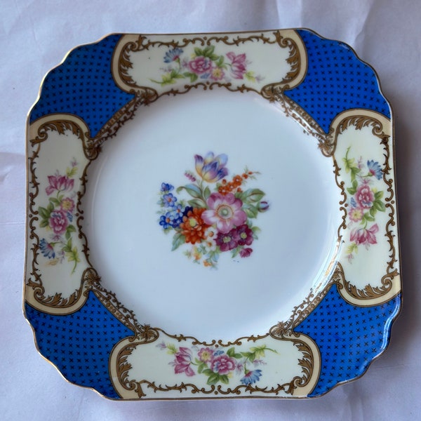 Gold Castle Blue China - Etsy