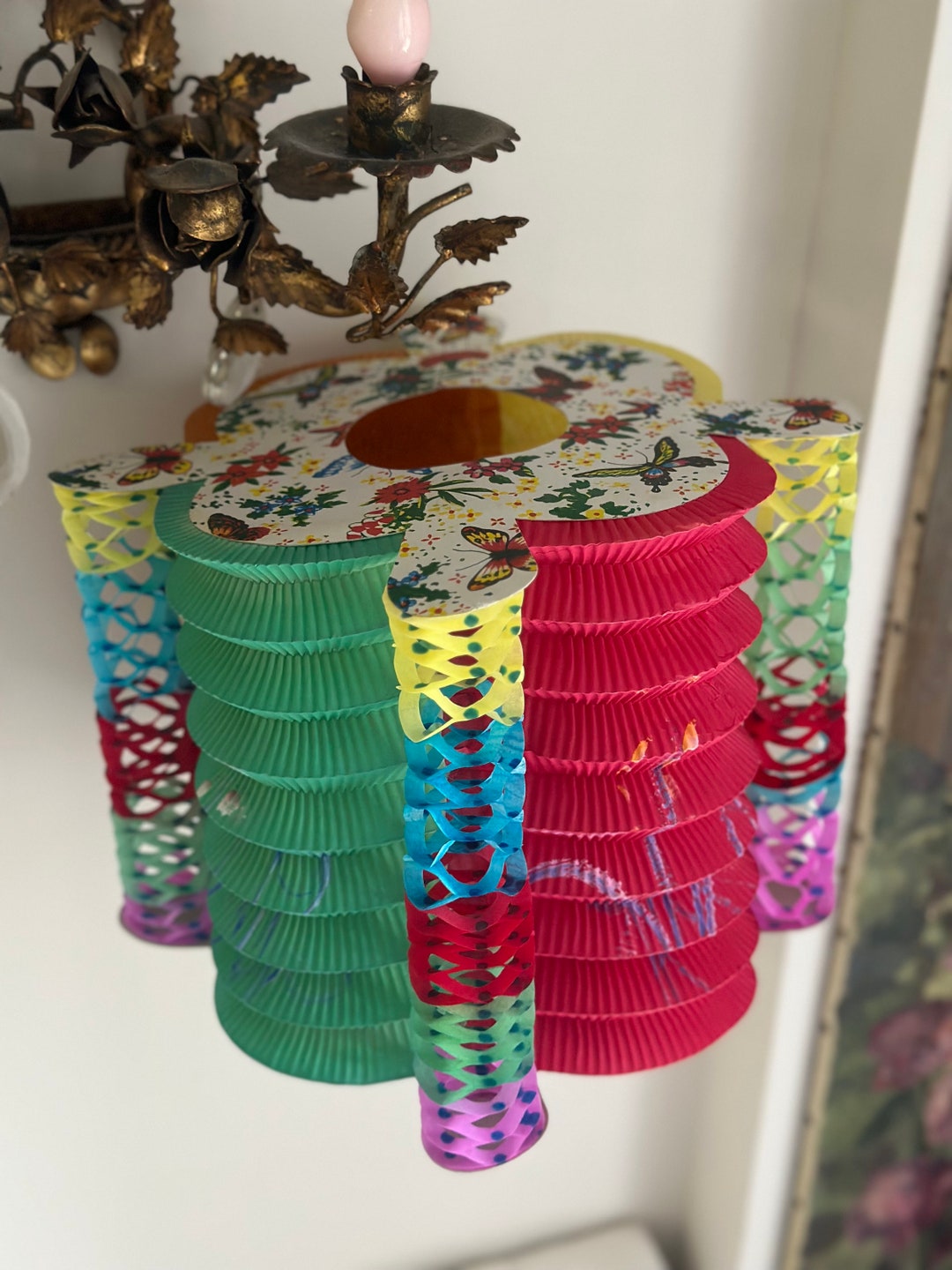 ONE (1) Vintage Paper Lantern - Vintage 1960s Party Lantern, Vintage ...