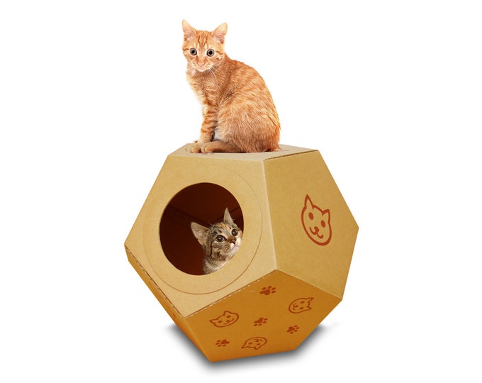 Rocking Ball Cardboard Cat House Cat Furniture Rabbit House - Etsy