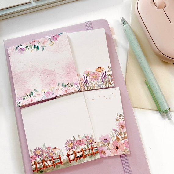 Floral Sticky Notes Bundle - Etsy