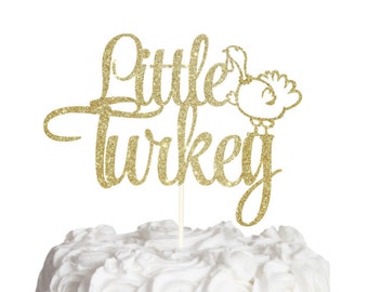 Turkey Cupcake Toppers 12 Count Thanksgiving Cake Topper - Etsy