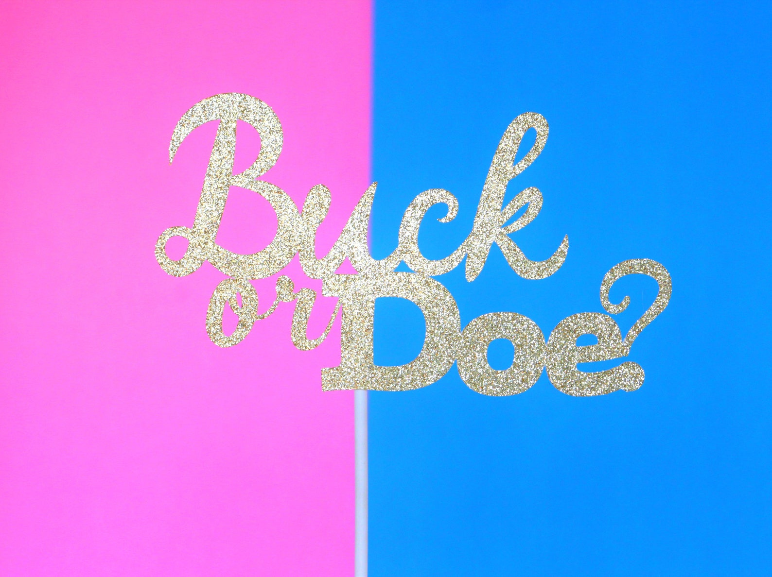 Buck or Doe? Gender Reveal Cake Topper! Gender Reveal Party, Baby ...