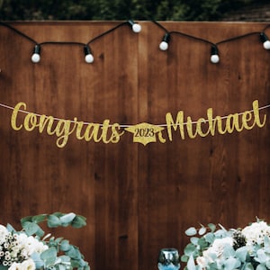 Custom Congrats Graduation Banner Graduation Banner - Etsy