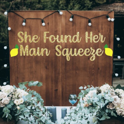 She Found Her Main Squeeze Banner Main Squeeze Bridal Shower - Etsy