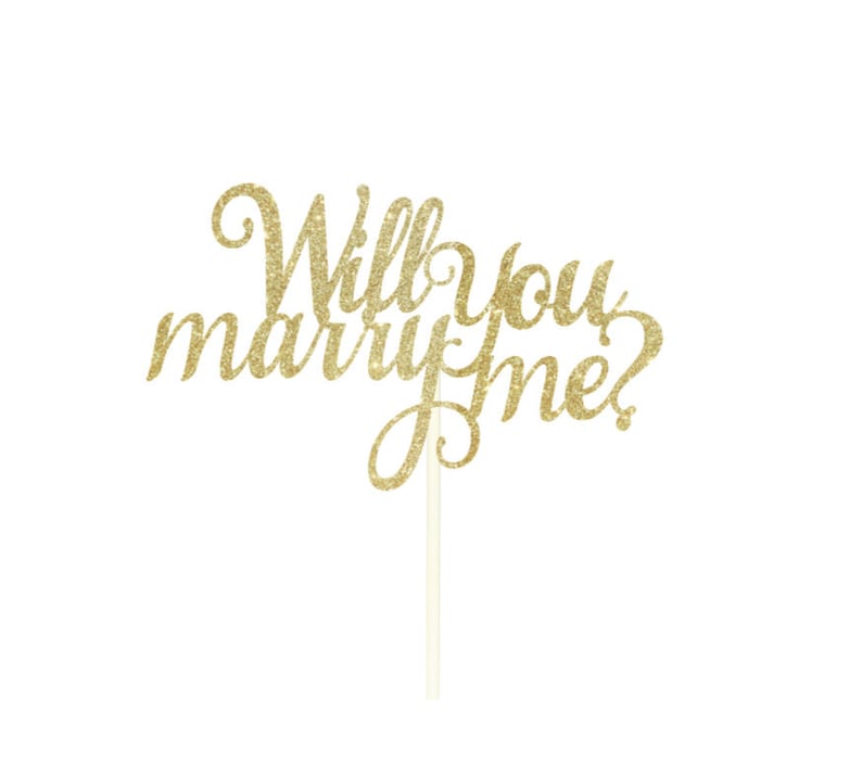 Will You Marry Me Cake Topper Proposal Cake Topper Wedding | Etsy
