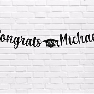 Custom Congrats Graduation Banner Graduation Banner - Etsy