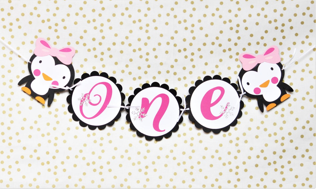 Penguin Banner! Arctic Penguin Banner, Winter Penguin Banner, Penguin ...