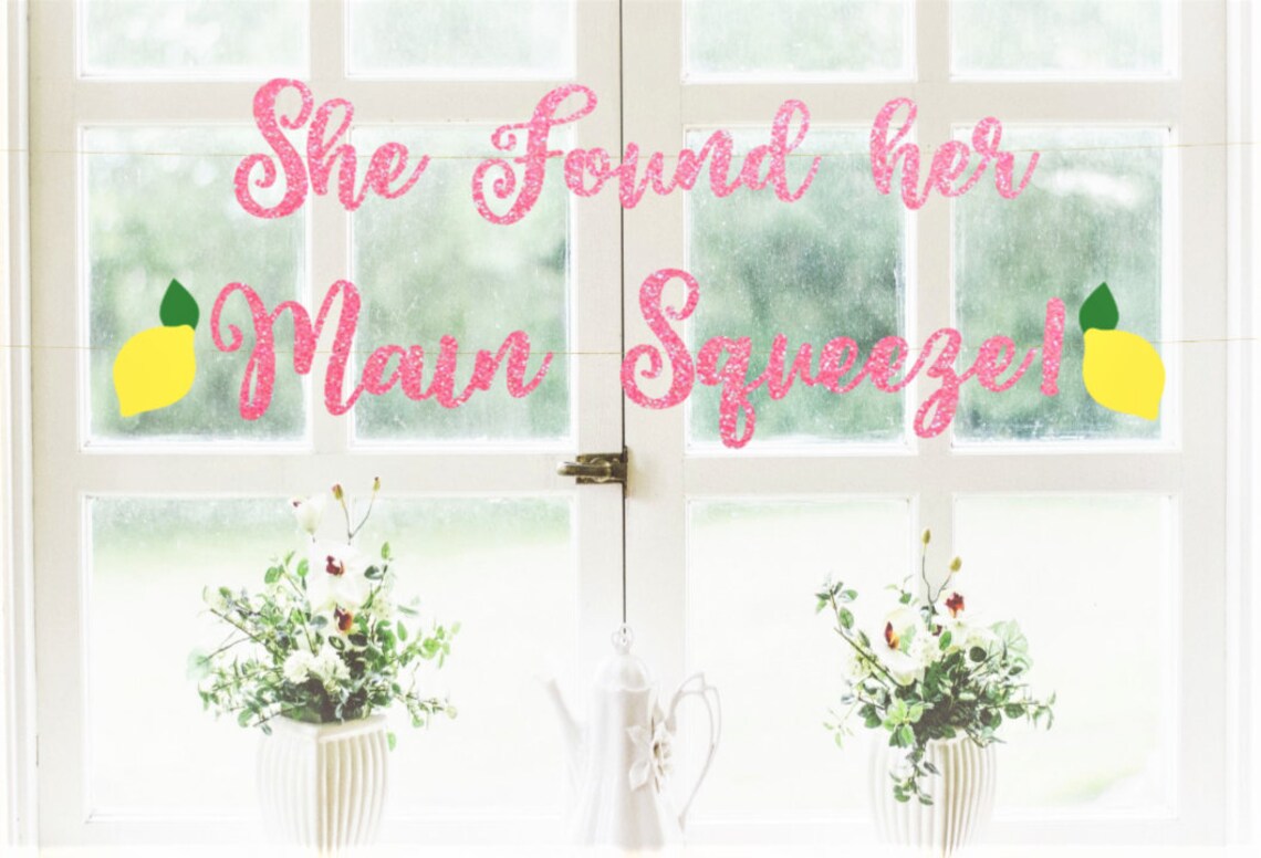 She found her main squeeze Banner Main Squeeze Bridal Shower | Etsy