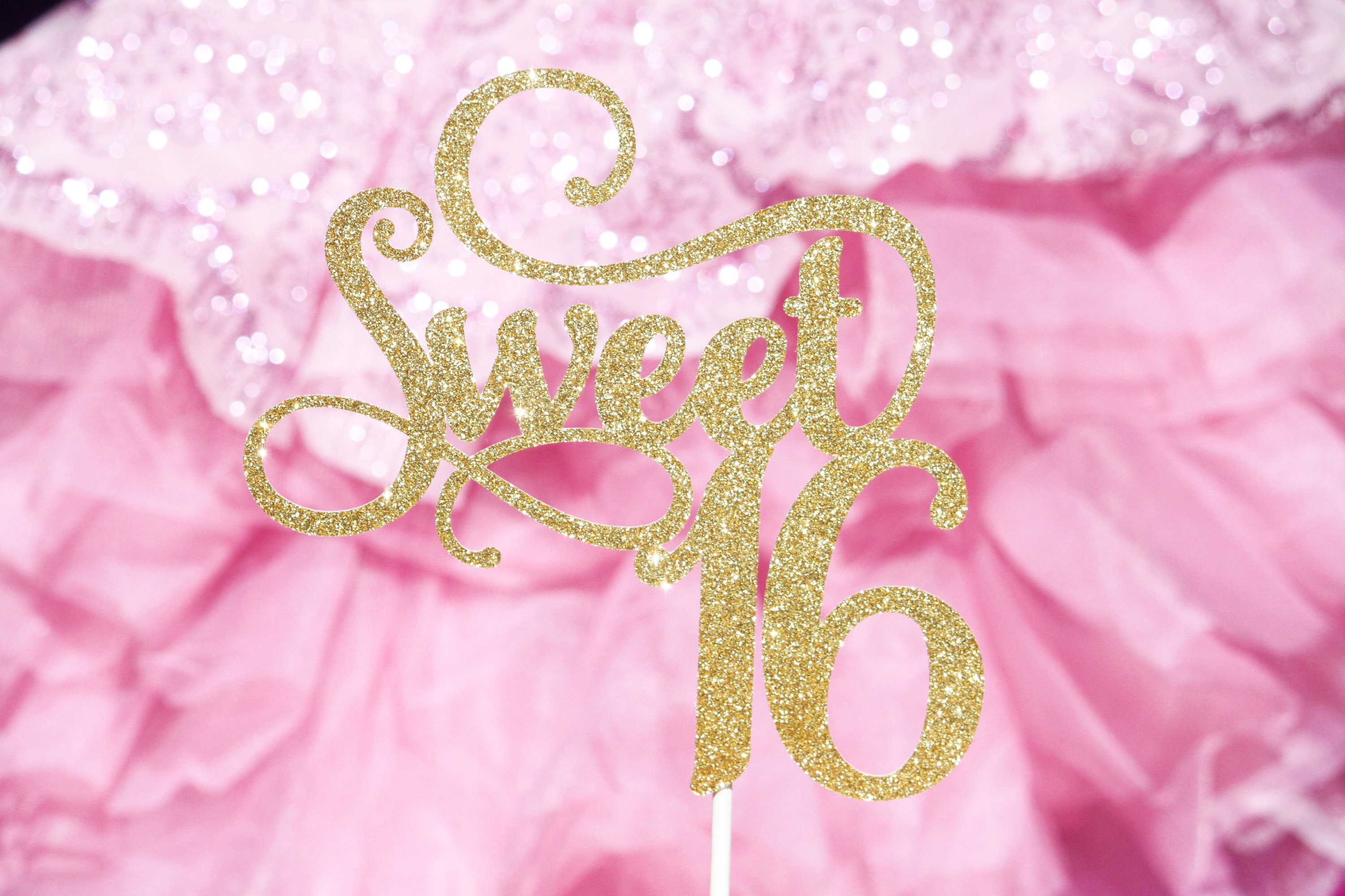 Sweet 16 Cake Topper Sweet 16 Birthday Sweet 16 Party - Etsy