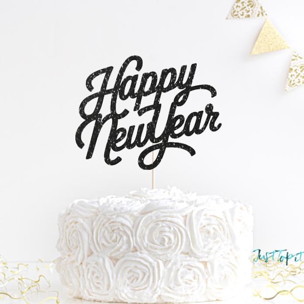 New Year Cake Topper - Etsy