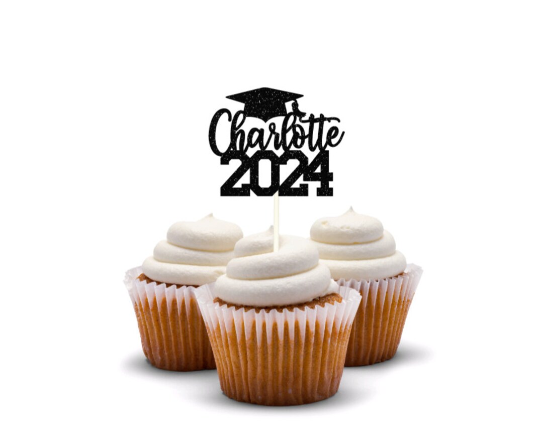 Graduation Topper 2024, 2024 Cupcake Toppers, Graduation Cupcake ...