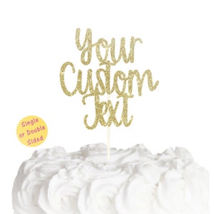 Custom Cake Topper, Personalized Cake Topper, Cake Topper Custom, Happy ...