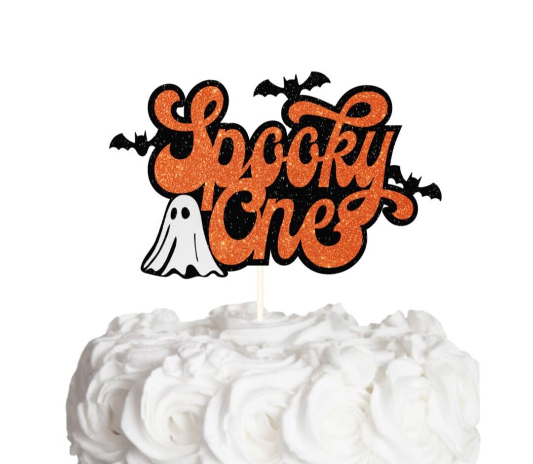 Spooky One Cake Topper, Halloween 1st Birthday, the Spooky One Birthday ...