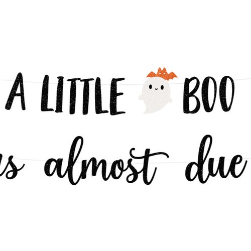 Editable Little Boo Baby Shower Welcome Sign Halloween Ghost - Etsy