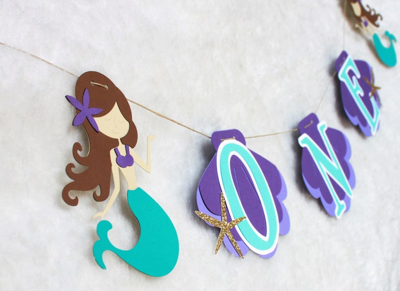 Mermaid Banner! Mermaid Name Banner! Mermaid Age Banner! ONE Mermaid ...
