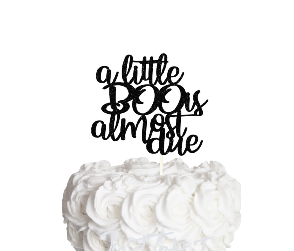 A Little Boo is Almost Due Topper, Little Boo Baby, Little Boo Birthday ...