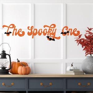 The Spooky One Banner, Halloween 1st Birthday, the Spooky One Birthday ...